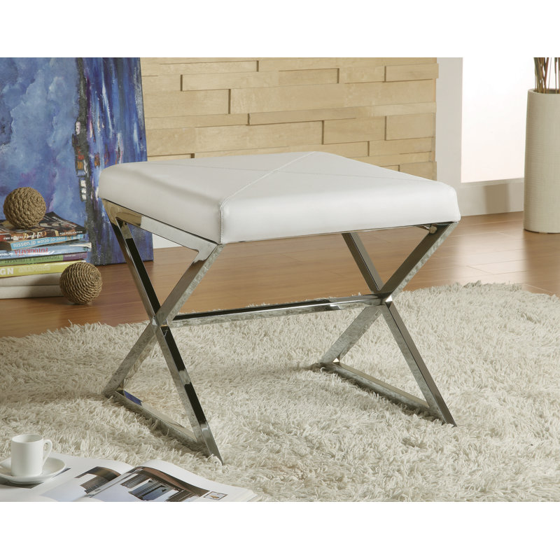 Wade Logan Azalyn Metal Vanity Stool Reviews Wayfair